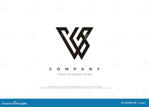 Initial Letter Vg Monogram Logo Design Vector Stock Vector