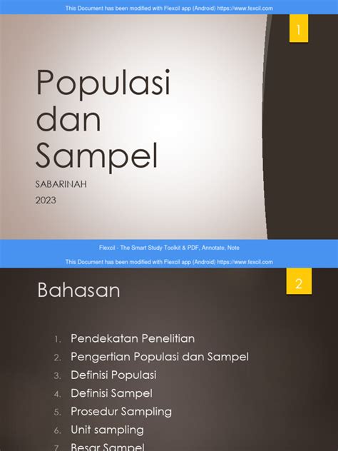 Sesi 14 Sampling 2023 Pdf Sampling Statistics Evaluation Methods