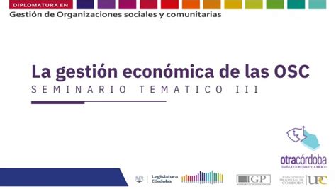 La gestión económica de las OSC