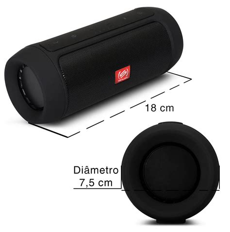 Caixa Som Bluetooth Charge 2 Plus Shutt Wireless Portable MP3 USB