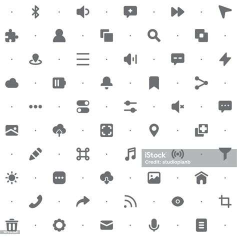 白い背景にシームレスなパターンとユーザーインターフェイスアイコン Guiのベクターアート素材や画像を多数ご用意 Gui Send