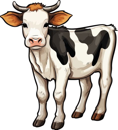 Ai Generated Cute Cow Clipart Design Illustration 36520274 Png