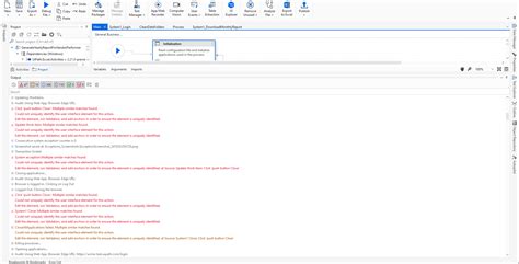 problem with the ‘generate yearly report performer robot uipath
