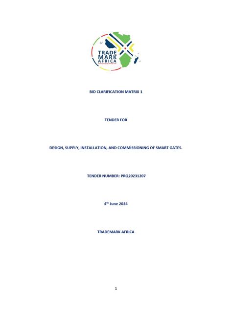 Prq20231207 Clarification Matrix 1 Pdf Taxes Request For Proposal