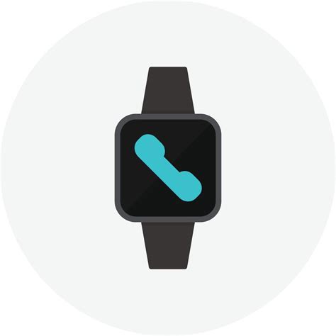Watch Call Flat Circle 9569644 Vector Art at Vecteezy