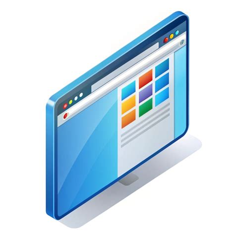Isometric Browser 3d Vector Design Premium Ai Generated Image