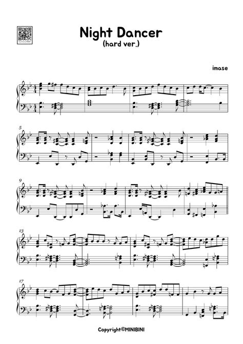Imase Night Dancer Hard Version Sheets By Minibini