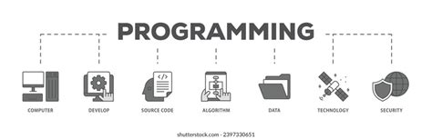 Programming Infographic Icon Flow Process Which Stock Vector Royalty Free 2397330651