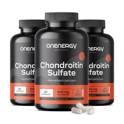 3x Chondroitin Sulfate Total 270 Capsules Futunatura Uk