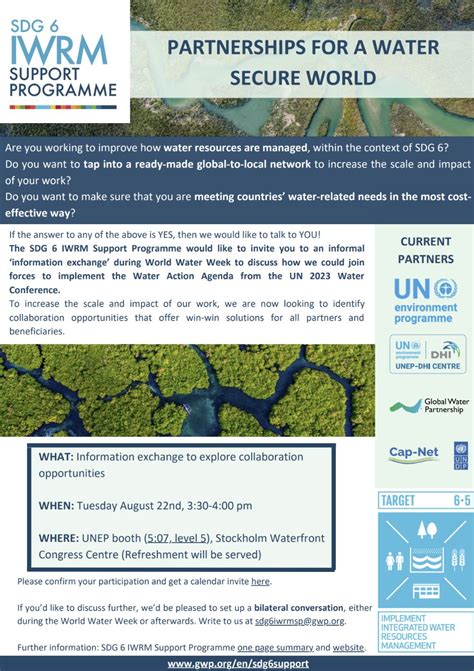Global Water Partnership On Linkedin Watersecure Waterresources