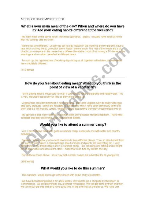 Ready Made Essays Esl Worksheet By Carballido