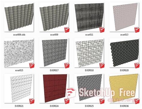 1552 Wall Panel Sketchup Model By Luetalles Pereira Free Download