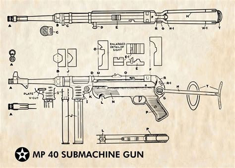 Mp 40 Submachine Gun Poster By Atomic Chinook Displate