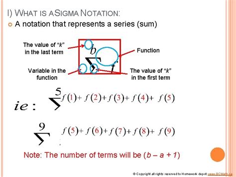 SECTION 2 5 SIGMA NOTATIONS AND SUMMATION i
