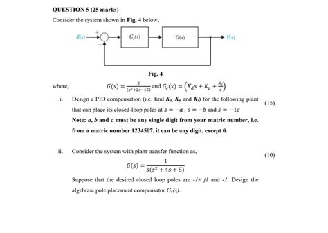Solved QUESTION Marks Consider The System Shown In Chegg