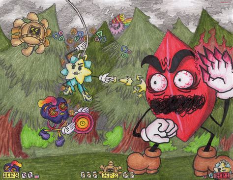 Bfdit R 4 Act 1 Pt 1 Evil Leafy In Forest Fright By Calebsketch On Deviantart