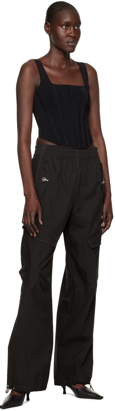 Dion Lee Black Corset Tank Top Dion Lee
