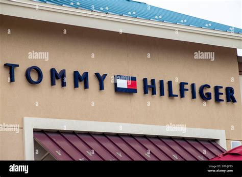 Montreal Canada Aug 07 2023 Tommy Hilfiger Brand Retail Shop Logo
