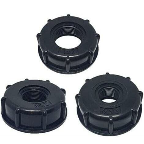 Raccord PVC S x Taraudé mm Bouchon Femelle IBC Eau Réservoir Couvercle Adaptateur pour