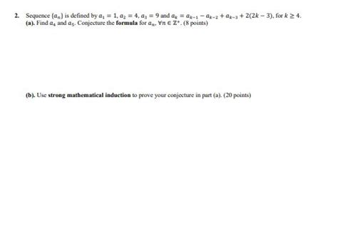 Solved Sequence An Is Defined By A11a24a39 And