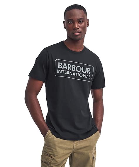 Mens Barbour International Essential Large Logo T Shirt