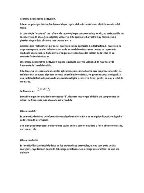 Teorema De Muestreo De Nyquis Pdf