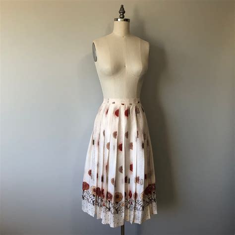 Beautiful Vintage 70s Skirt Made In France Matta Harry Etsy Canada