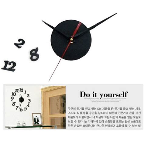 Clocks Digital Wall Clock Frameless Clock Self Adhesive Clock Silent