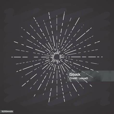 復古太陽爆發老式光芒萬丈的太陽光線的標誌 標籤或標誌和排版裝飾範本向量插圖黑板背景上的形狀向量圖形及更多商標圖片 商標 圓形 圖標集