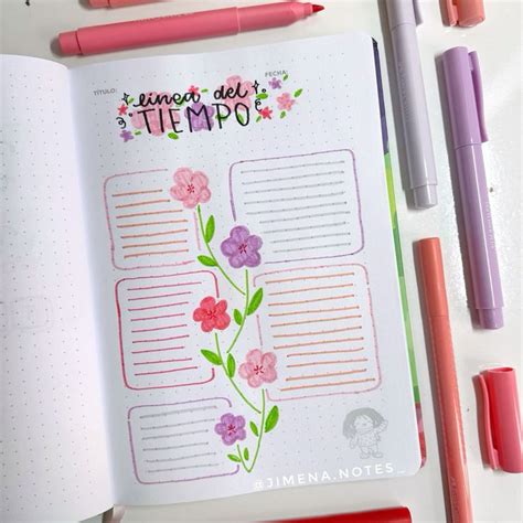 Linea De Tiempo Titulo Bonito Grafico Ig Jimena Notes Libreta