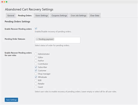 How To Recover Abandoned Carts By User Roles In Woocommerce