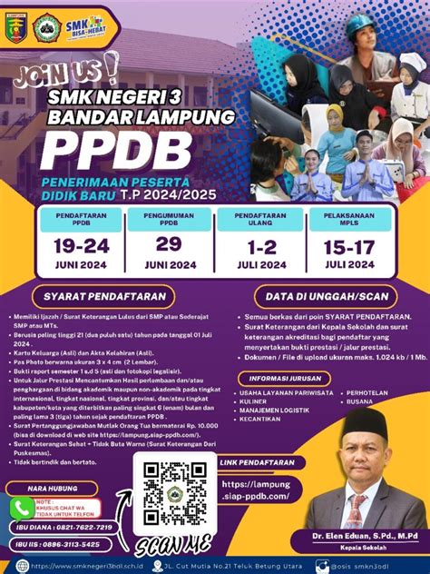 Alur Ppdb Penerimaan Peserta Didik Baru Smk Negeri 3 Bandar Lampung
