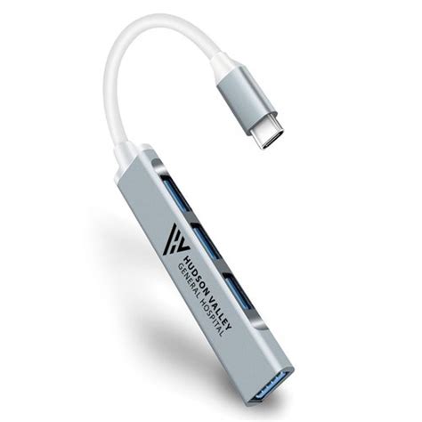 Type C Multi Port USB Hub Personalization Available Positive Promotions