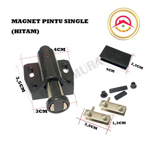 Jual Engsel Kaca Jepit Magnet Singel Push Open Pintu Kaca Shopee