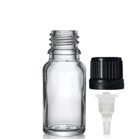 10ml Clear Glass Tamper Evident Dropper Bottle Ampulla Ltd