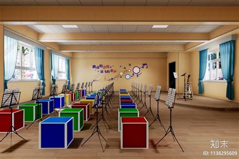 现代学校教室su模型下载【id1138295609】知末su模型网