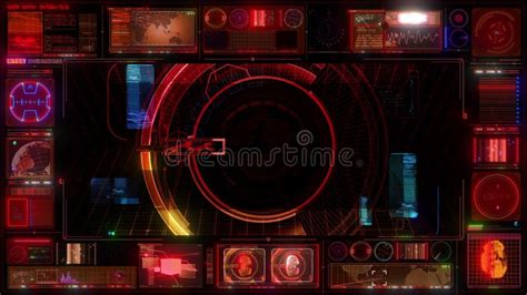 technology interface computer data screen gui stock video video of