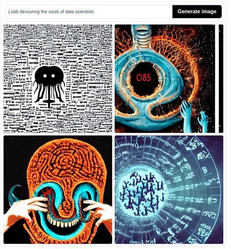 Loab Devouring The Souls Of Data Scientists R Weirddalle