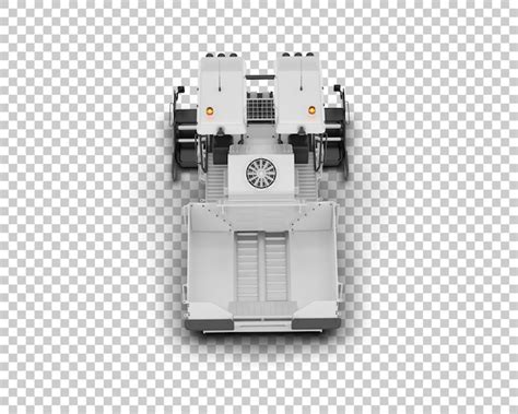 Premium Psd Asphalt Paver Isolated On Background 3d Rendering