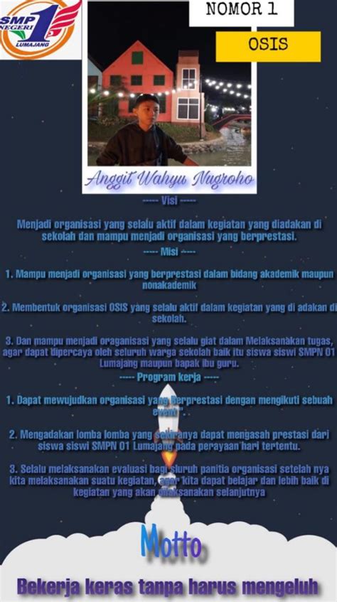 Mengintip Poster Keren Para Kandidat Ketua Osis Dan Ketua Mpk Smp N 1