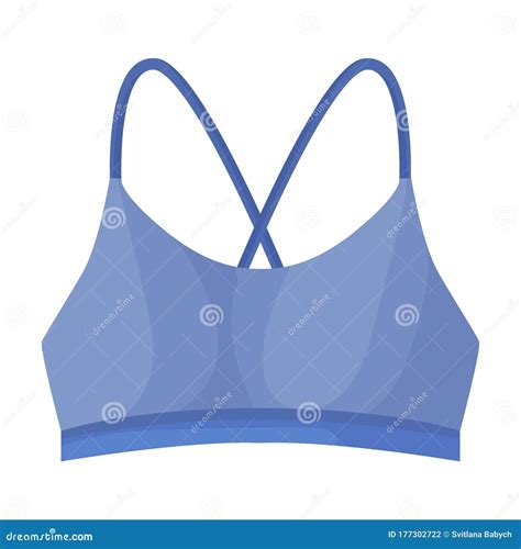 Bra Vector Iconcartoon Vector Icon Isolated On White Background Bra