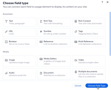 Cms Adding A Field To A Collection Help Center