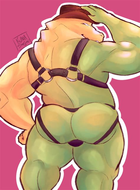 Rule 34 Alligator Alligatorid Anthro Anus Ass Belt Belt Buckle Big