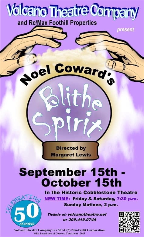 Blithe Spirit Volcano Theatre Company