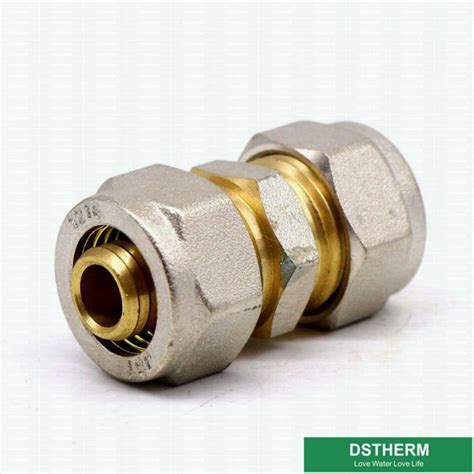 Customized Equal Threaded Coupling Compression Brass Fittings Screw