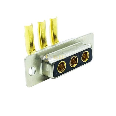 D Sub 3pin Connector Right Angular Male Female Solder Type 3pin 1 Row 大电流