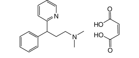 Chemical Structure Of Pheniramine Maleate Download Scientific Diagram