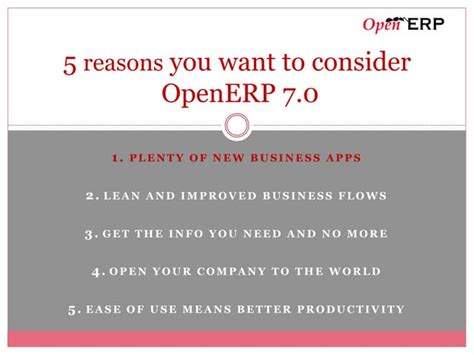 openerp 7 new features ppt