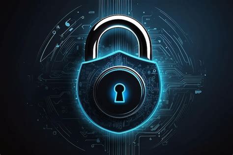 Premium Ai Image Padlock With Keyhole Icon In Personal Data Security Illustrates Cyber Data Or