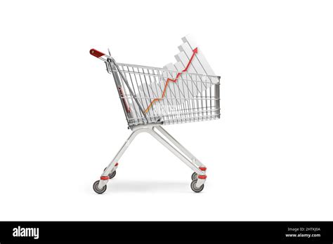 Estudio de una cesta de la compra con un gráfico de barras con flecha